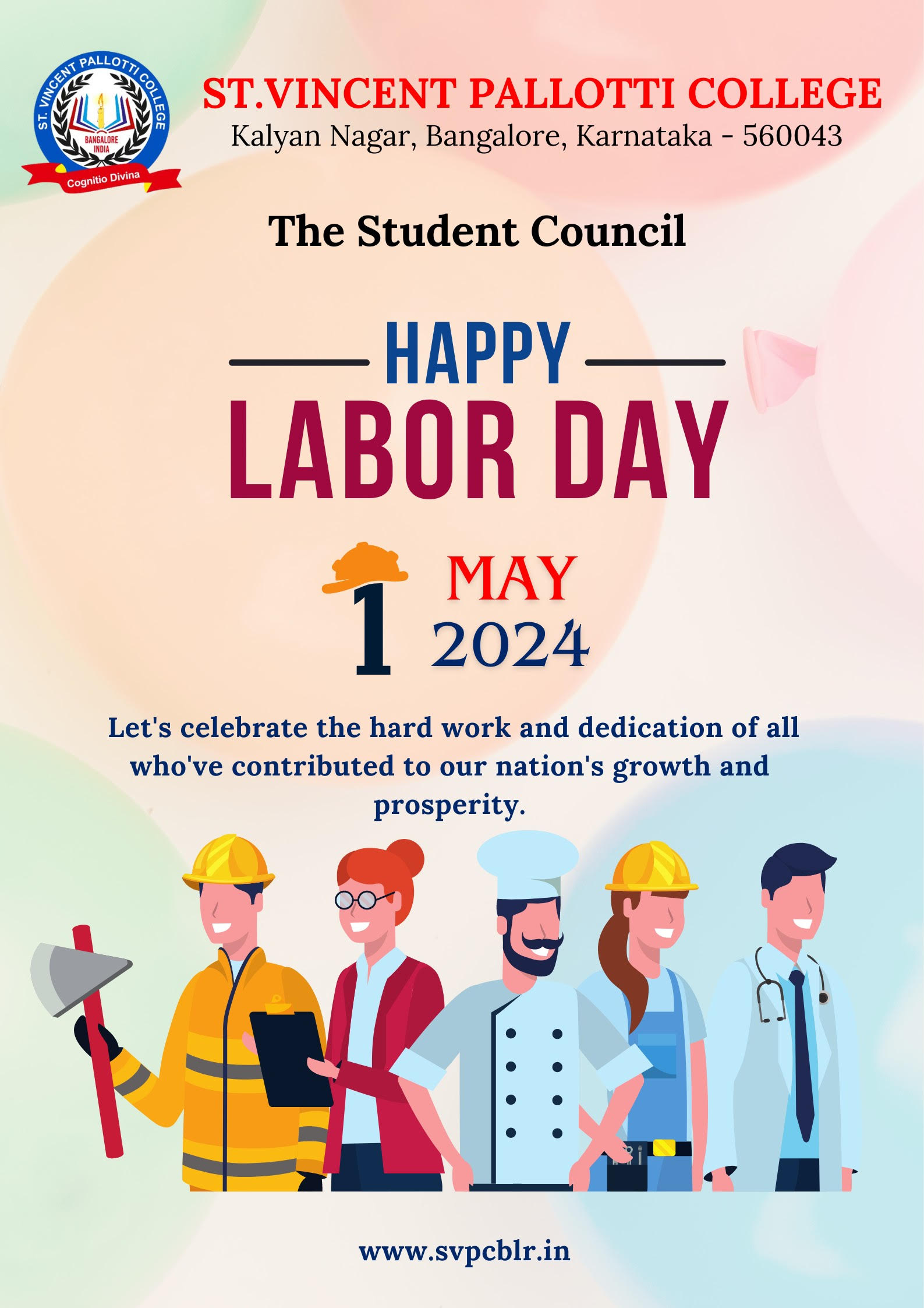 Labor Day – St. Vincent Pallotti College – Bangalore